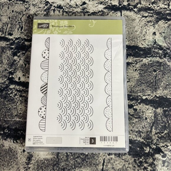 Stampin' Up! | Office | Stampin Up Boutique Borders 3 Piece Stamp Set ...